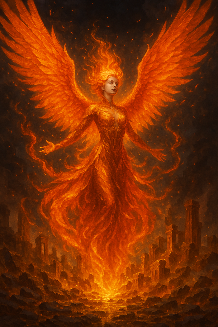 Rise of the Phoenix Queen - Full Canvas 5D Diamond Painting Kit